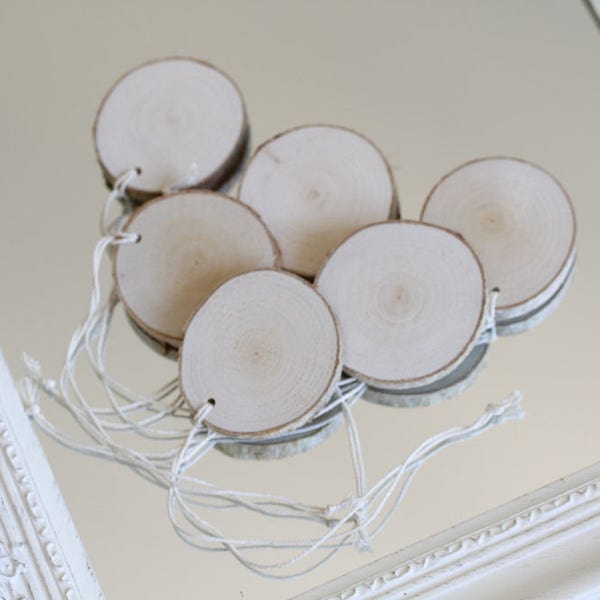 Rustic Birch Wood Tags - Etsy