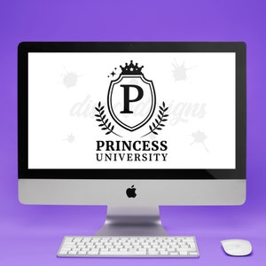Princess University PNG and SVG Files for Vinyl Cut or Clip Art - Etsy
