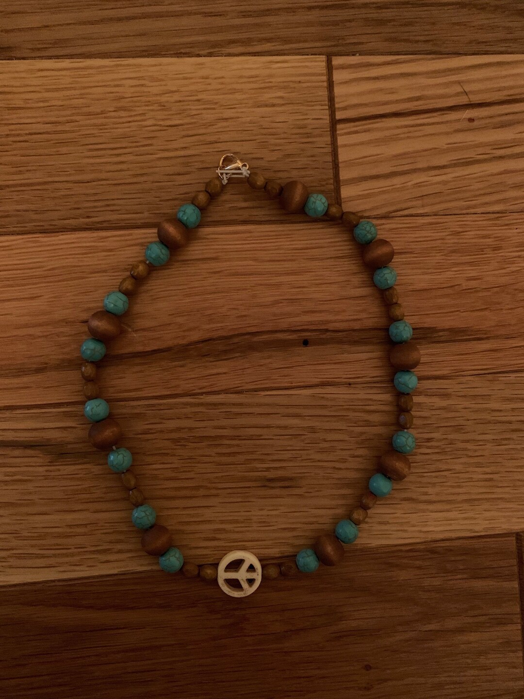 Peace Sign Beaded Choker - Etsy