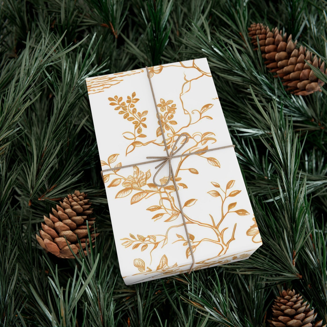 Gold Chinoiserie Wrapping Paper Gold Pattern Wrapping Paper - Etsy
