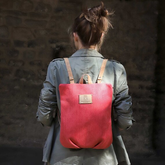 Anti Theft Backpack Canvas Safe Backpack for Women Small - Etsy