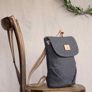 Women's Small Canvas Daypack, Small Canvas Backpack for Women, Mini ...