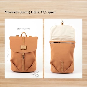 Eco-conscious Yellow Backpack for Woman, Sustainable Rucksack for Eco ...