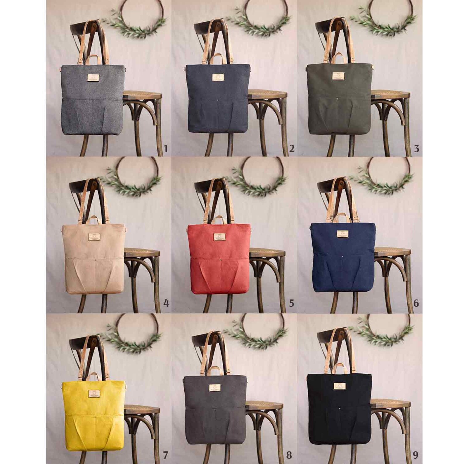 Convertible Backpack Purse Canvas Convertible Tote Bag - Etsy
