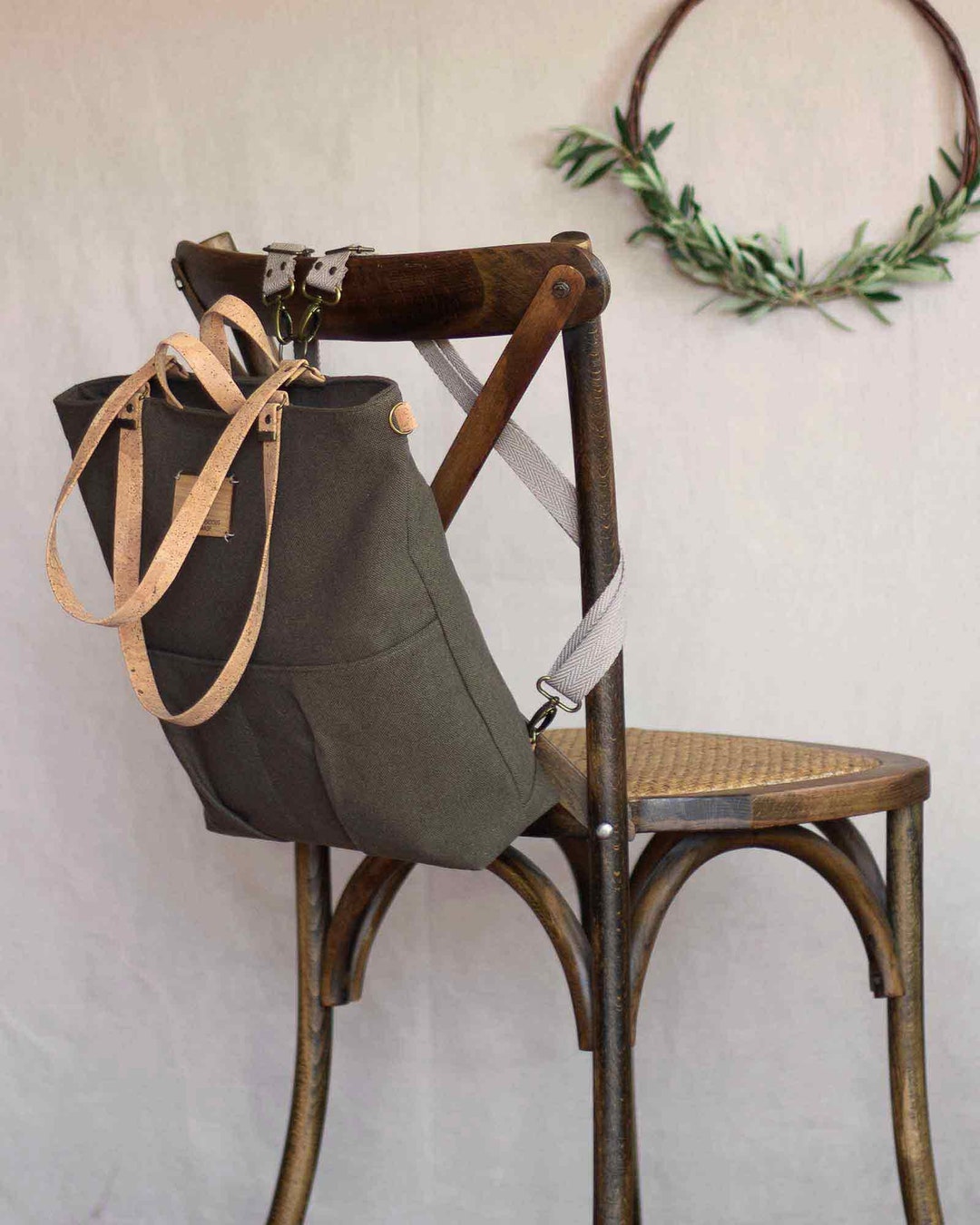 Convertible Backpack Purse, Canvas Convertible Tote Bag, Convertible ...