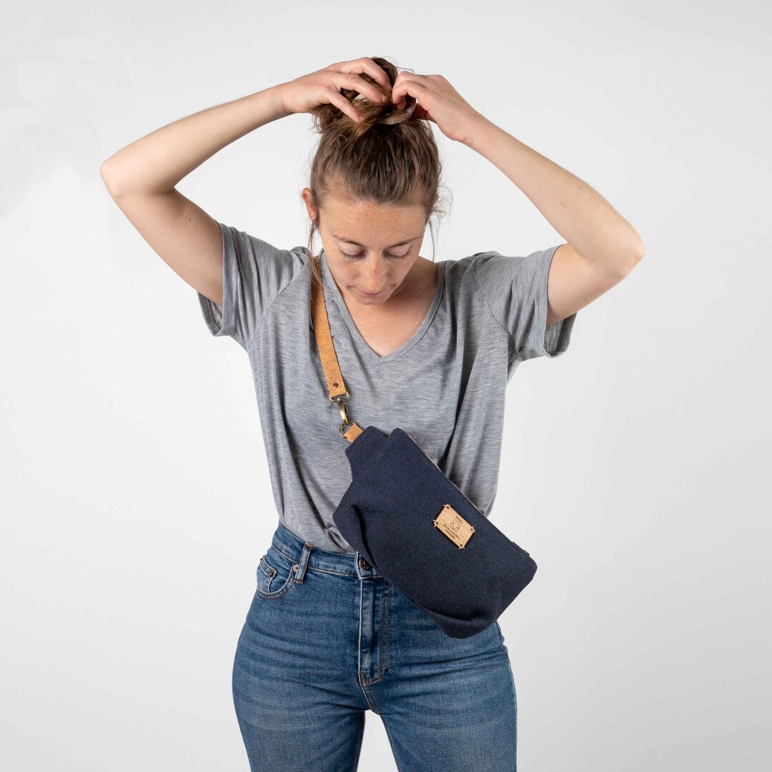 Canvas Sling Bag for Women, Crossbody Sling Purse, Cotton Canvas ...