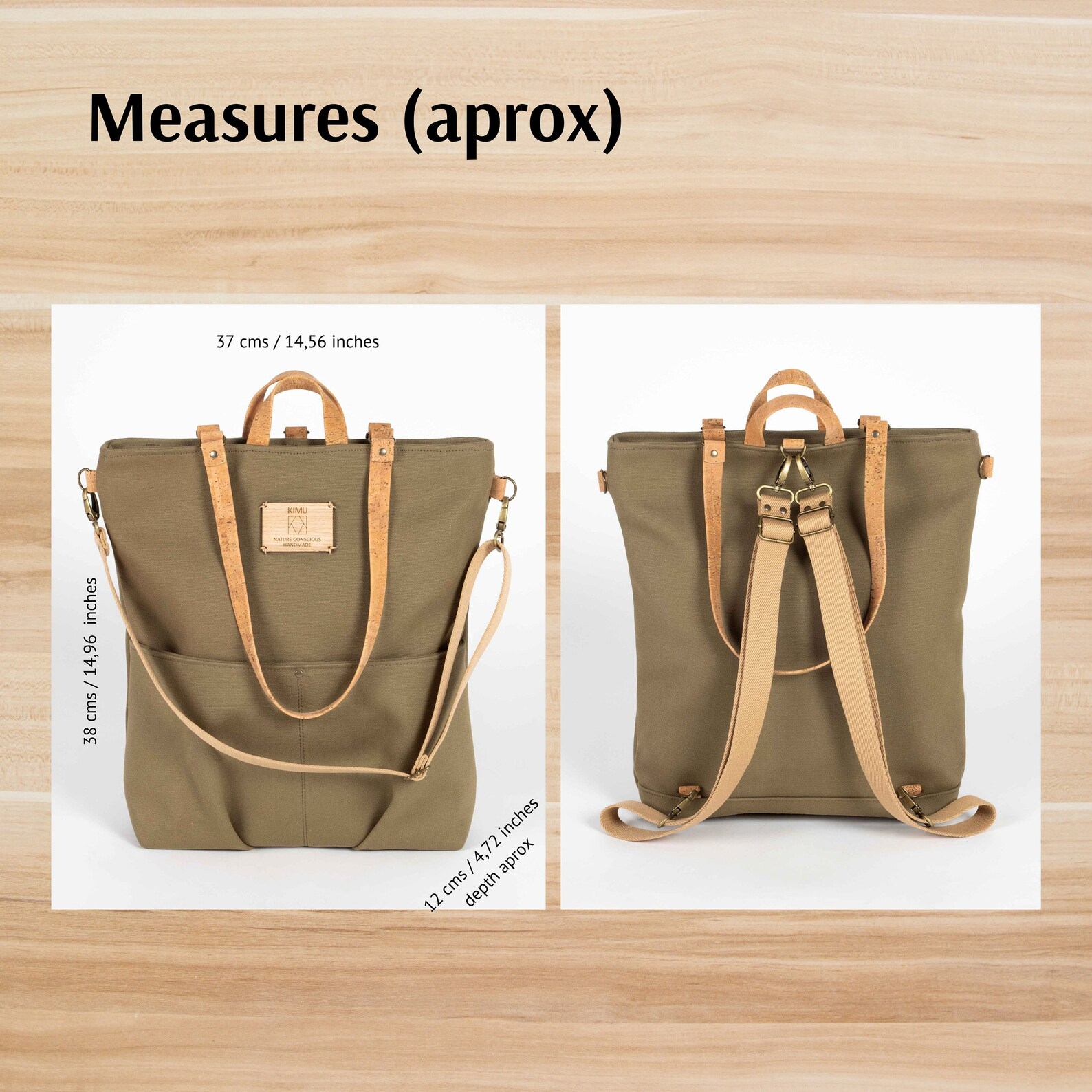 Convertible Backpack Purse, Canvas Convertible Tote Bag, Convertible ...