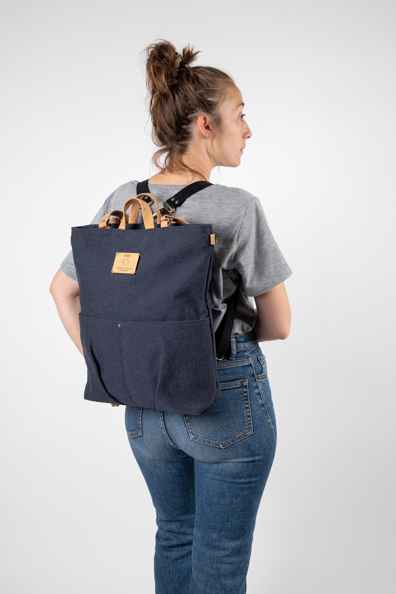 Convertible Backpack Purse Canvas Convertible Tote Bag - Etsy