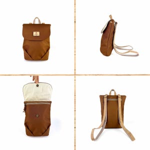 Women's Small Canvas Daypack, Small Canvas Backpack for Women, Mini ...