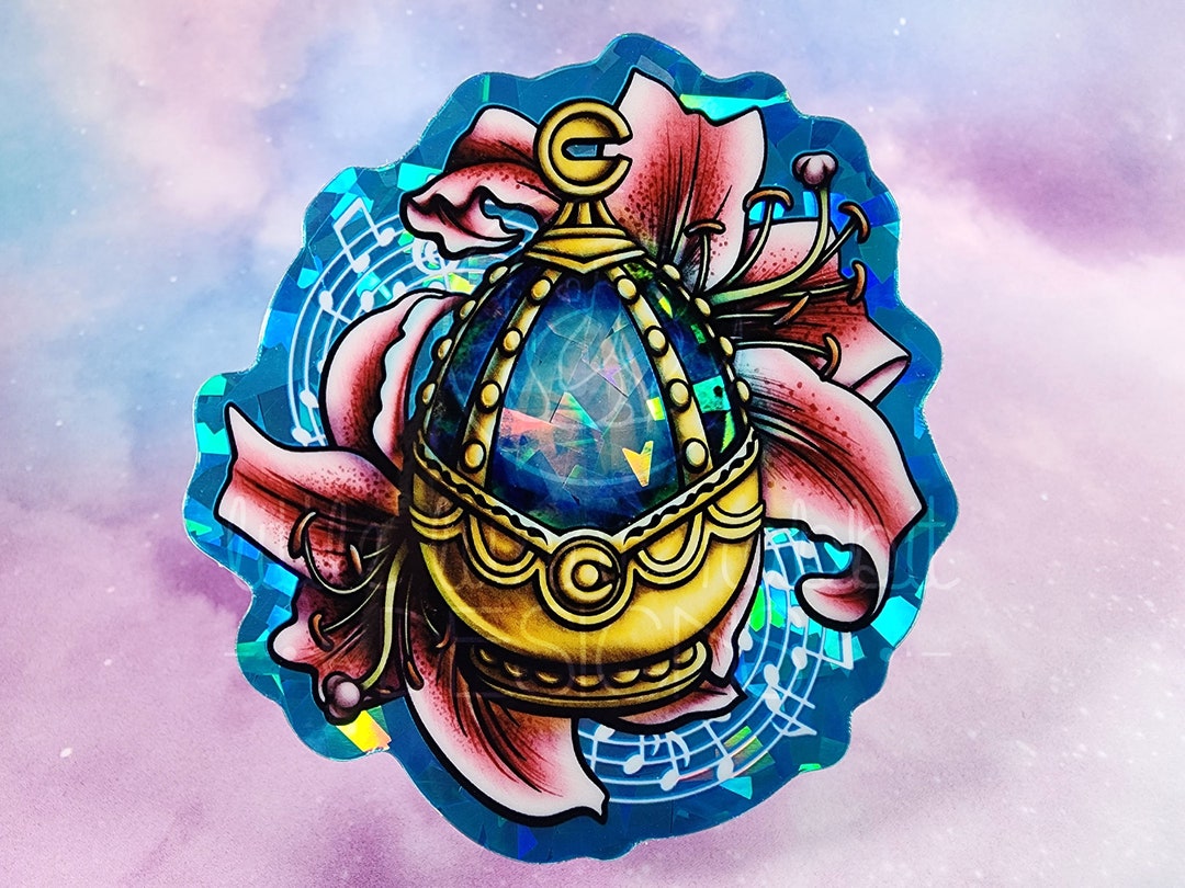 Mahou Shoujo "regretful Azure-haired" Holographic Gem Sticker - Etsy