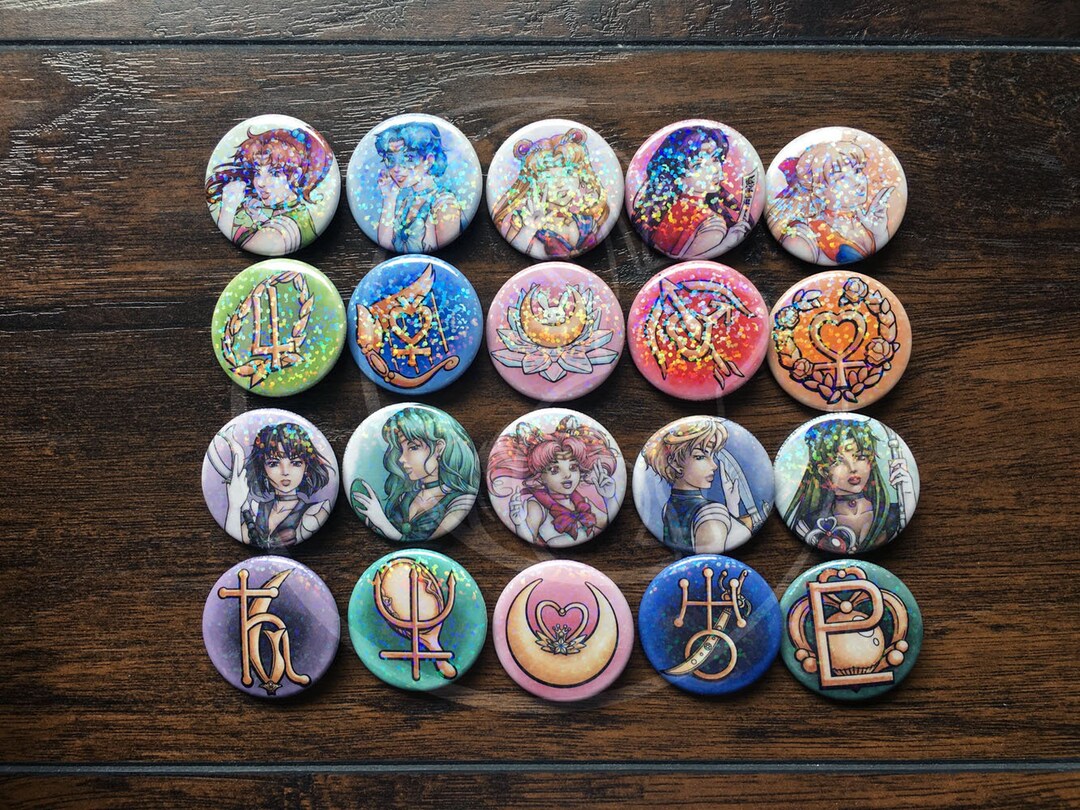 Guardian Holographic 1.5" Buttons - FULL SET - Portraits and Symbols - Etsy
