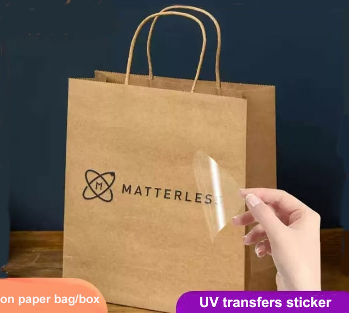 Custom UV Transfer Stickers, Personalized Logo Decals - Etsy