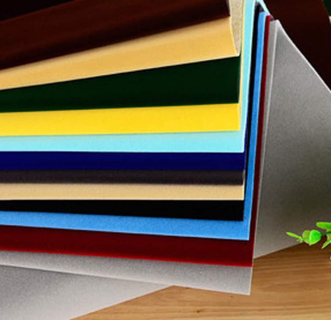 Self-adhesive Velvet Fabric Sheet: DIY Jewelry Box Liner, Crafts A4 ...