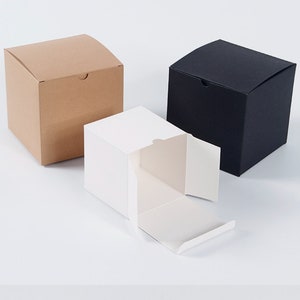 Kraft Paper Gift Boxes, Small Kraft Jewelry Wedding Favor Box ...