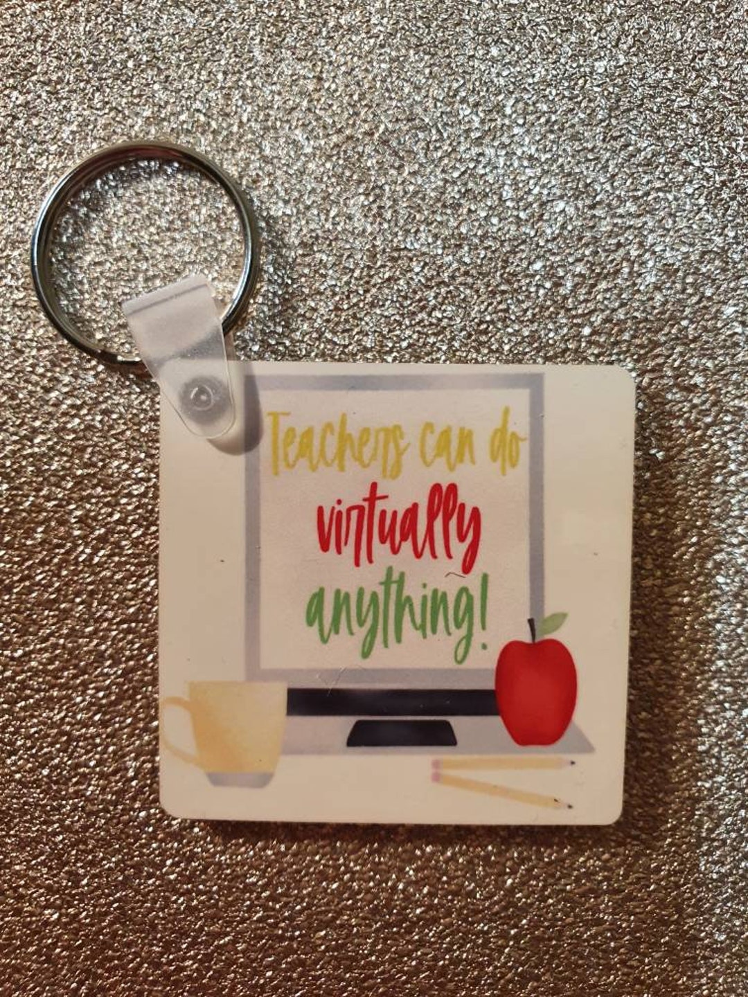 Teachers Can Do Virtually Anything Keyring. - Etsy