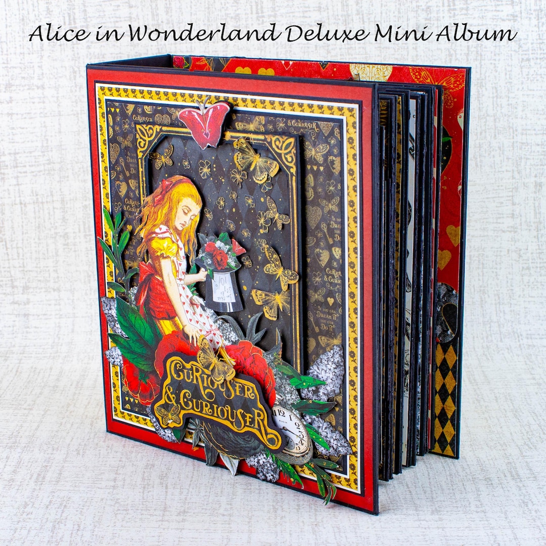 Scrapbook Album Mini Album Alice in Wonderland Deluxe Mini Album ...