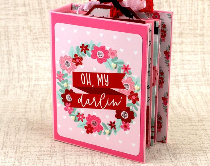 Valentine Micro Mini Photo and Scrapbook Album Oh My Darlin' - Etsy