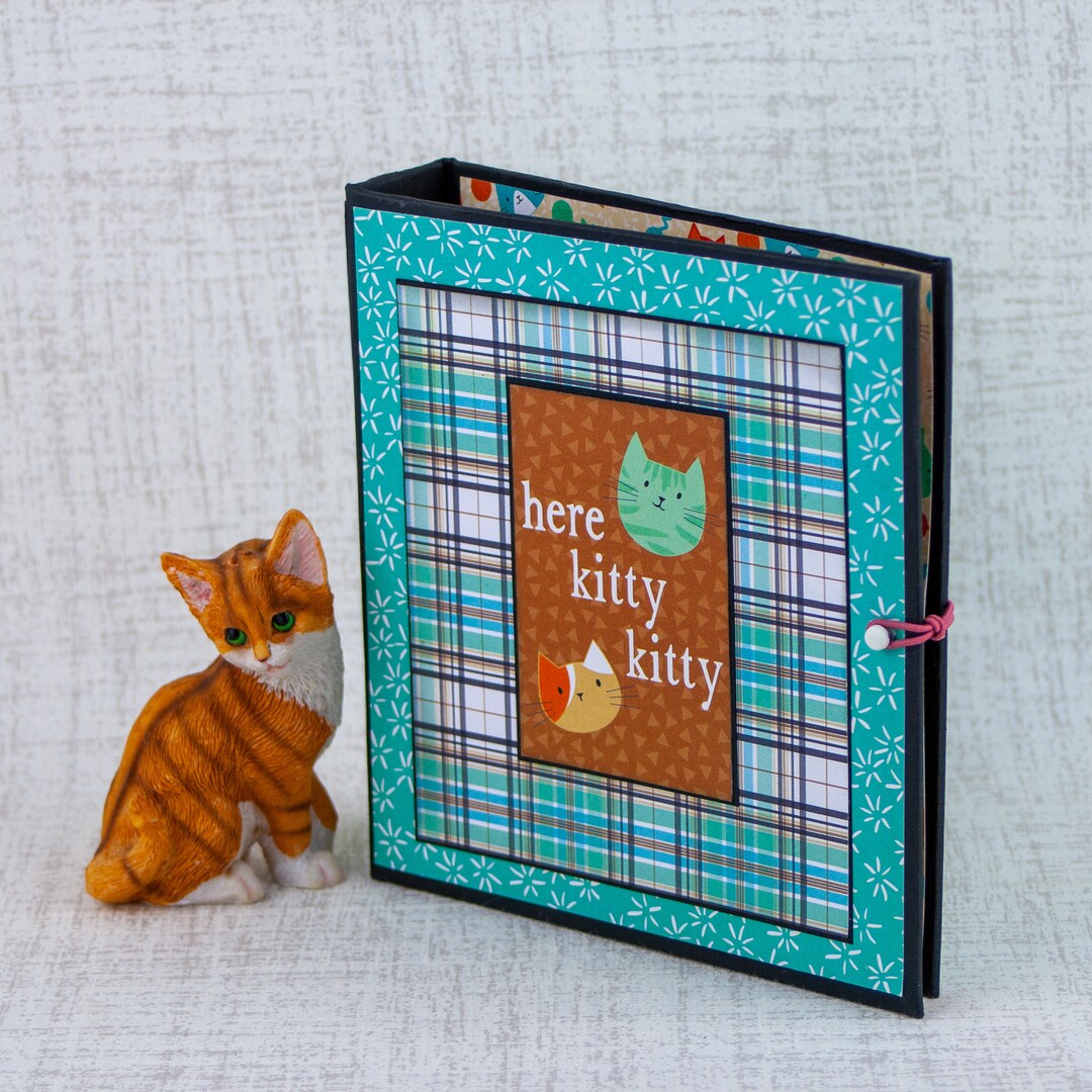 Handmade Scrapbook Photo Album for Photos and Journaling of Your Kitty ...