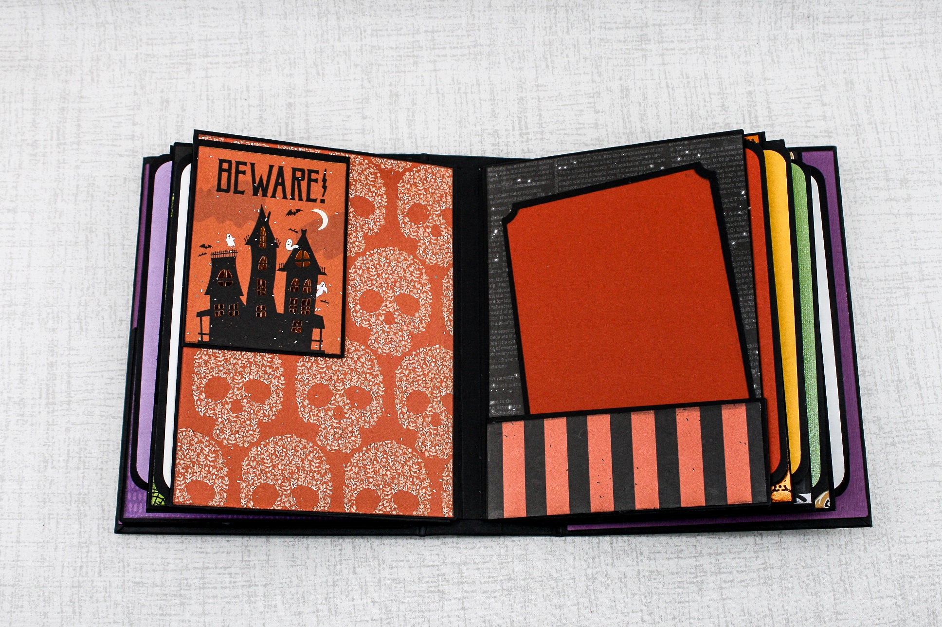 Trick or Treat Ghost Mini Album and Photo Scrapbook and - Etsy