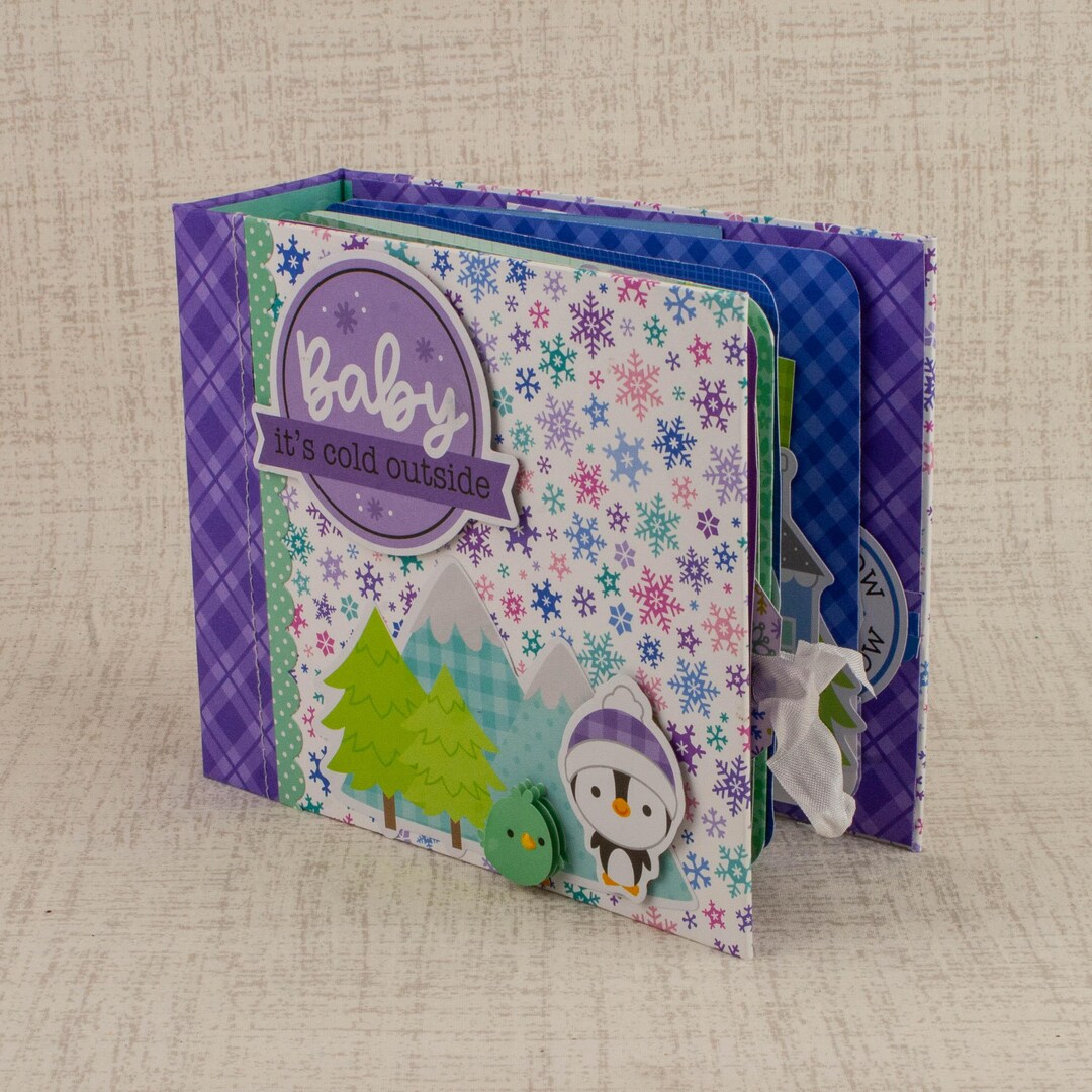 Winter Photo Album Scrapbook Album for Winter Pictures and Journaling ...