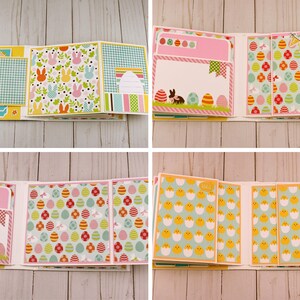 Easter Mini Album Bunny With Egg Scrapbook Album and Journalpremade ...