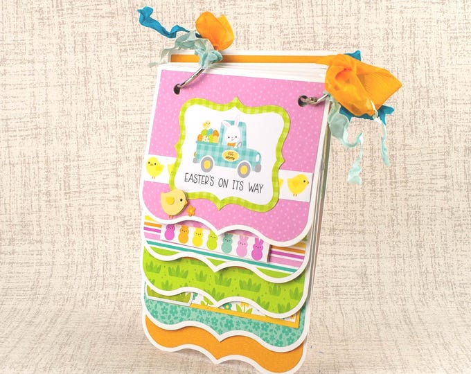 Easter Bracket Album (ring Bound) Mini Scrapbook Album for Photos and ...
