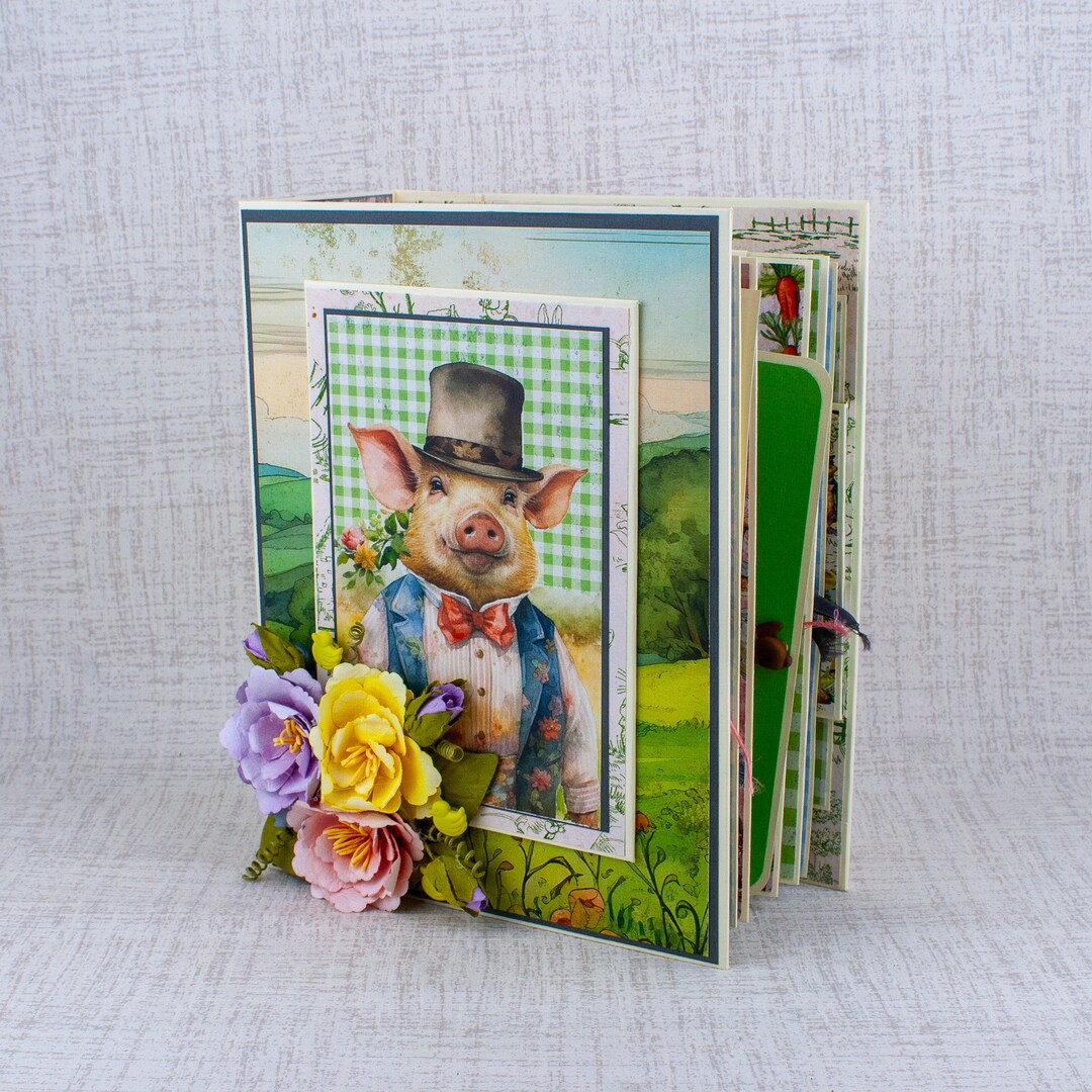 Spring Themed Scrapbook Album for Photos Mini Album - Etsy