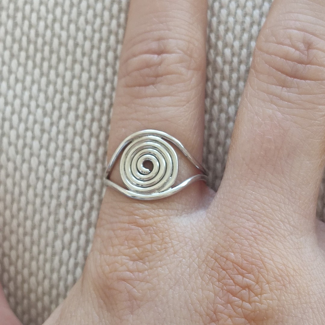 Bullseye Ring in Sterling Silver - Etsy