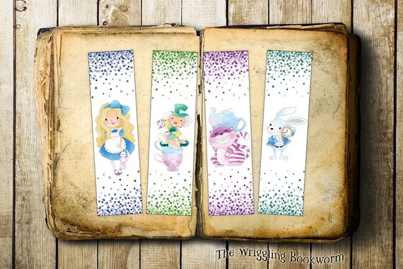 Alice In Wonderland Printable Bookmarks