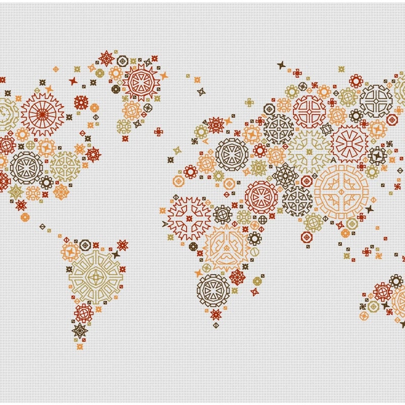 World Map Sewing Pattern - Etsy