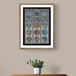 Temperature Stitch - Gothic Cathedral With Stained Windows - Modern ...