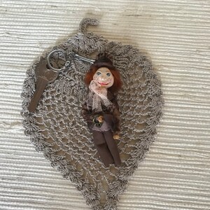 Doll Keychain, Polymer Clay Mini Keychain, Personalised Keyring, Gift ...