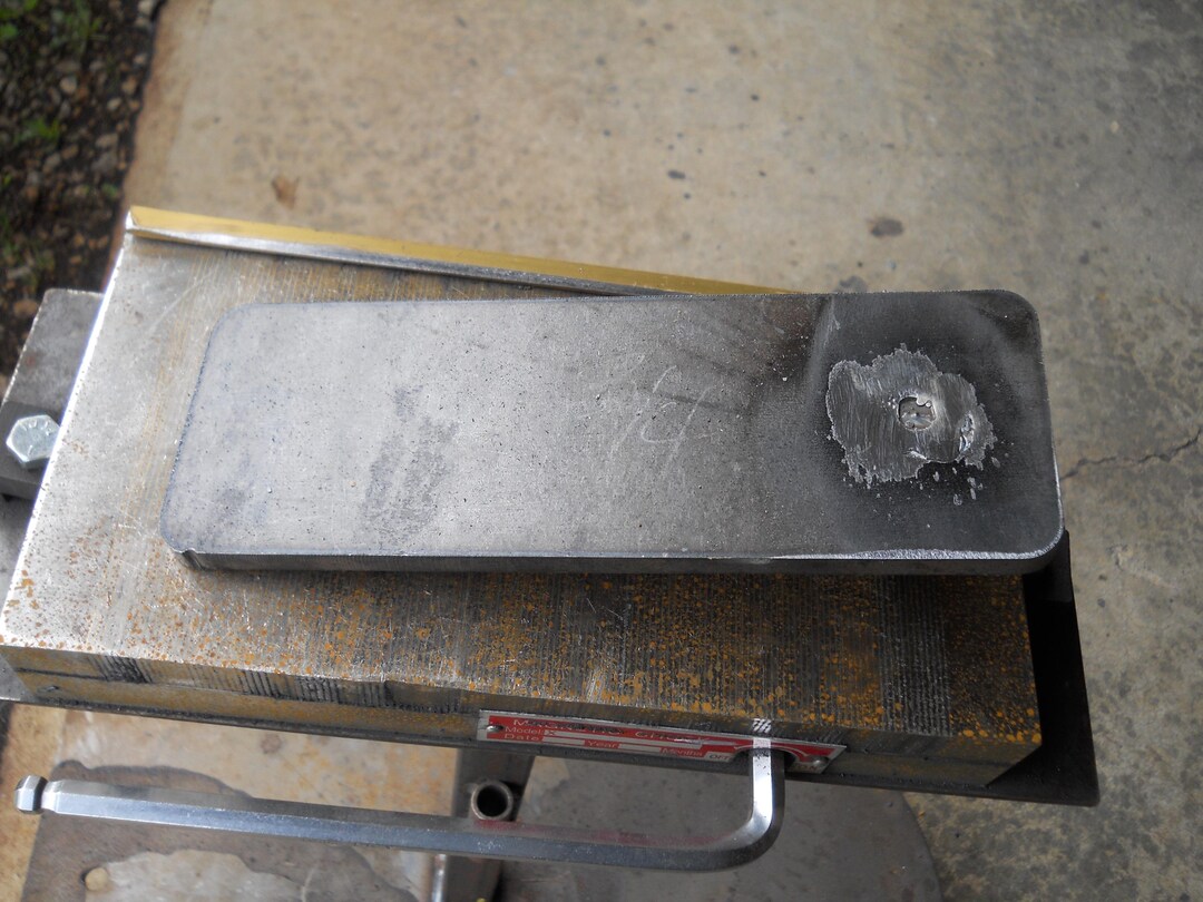 Blacksmith Bolster Plate That Will Fit the Hardy Hole in Your Anvil ...
