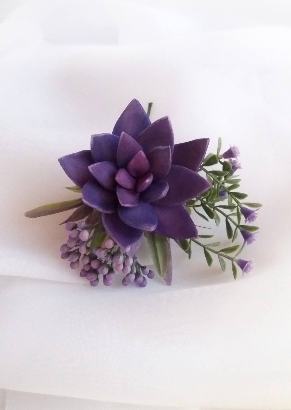 Bridal purple hair comb Ultra violet floral hair accessories | Etsy