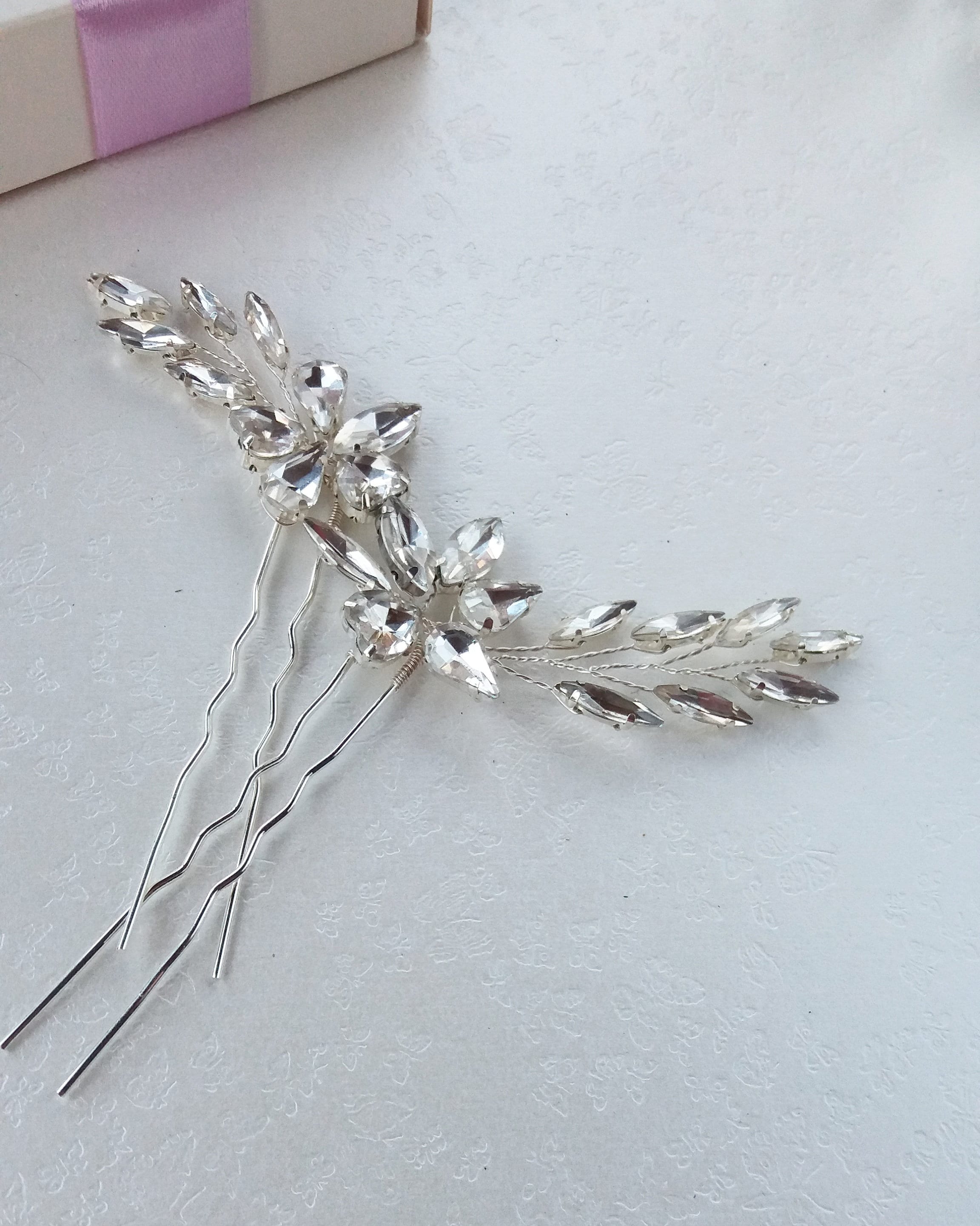 Bridal Rhinestone Hair Pin Emerald Green Hair Piece Bridal - Etsy