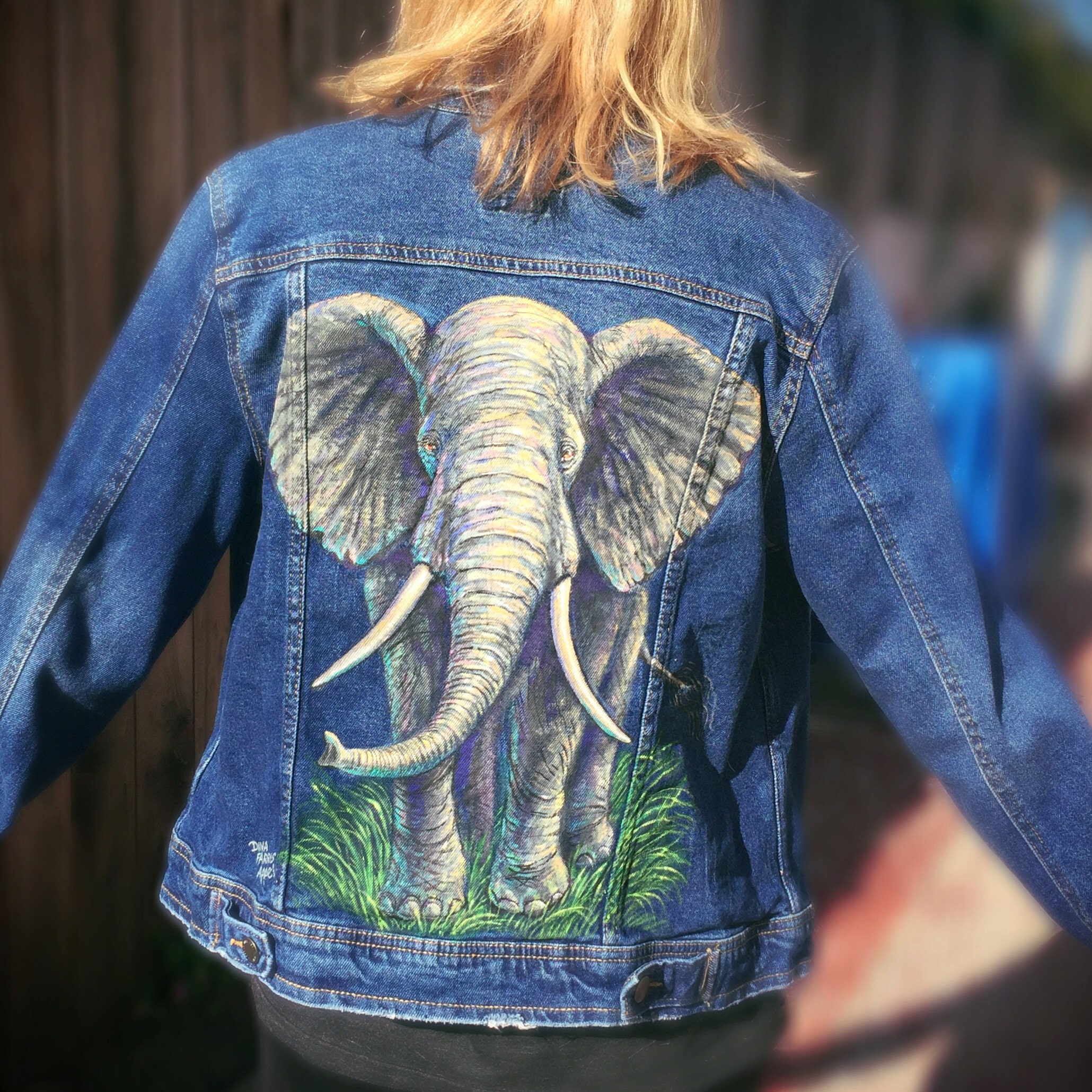Custom Hand Painted Denim Jacket Hand Painted Jeans Jacket | Etsy