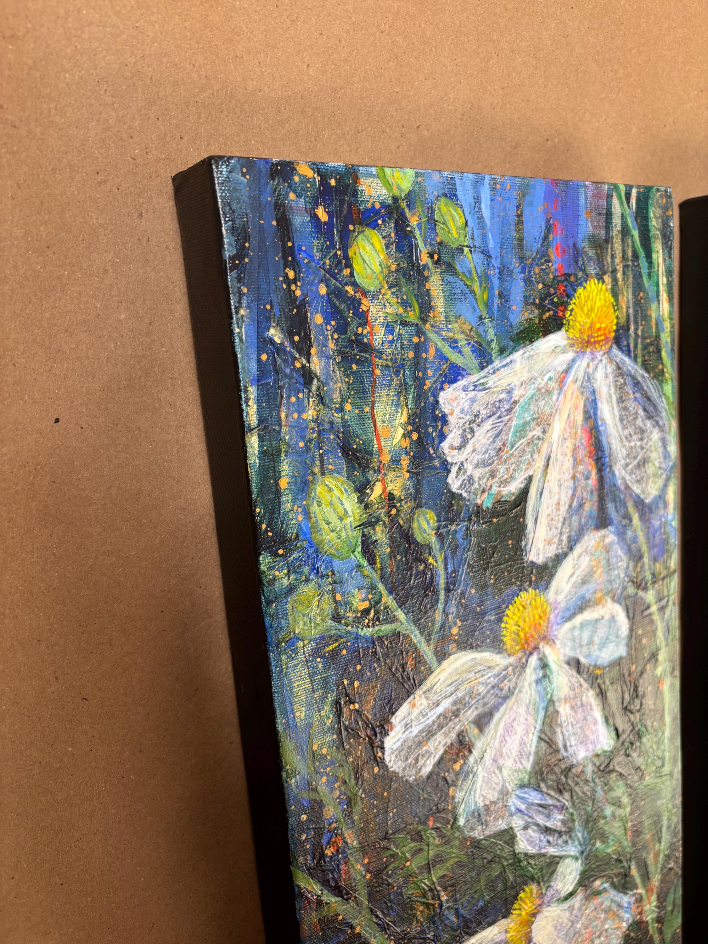 Original Poppy and Monarch Butterfly Painting on Canvas - California ...
