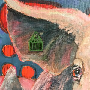 Vegan Art, Animal Rights Art, Pig Painting, Original One of a Kind ...