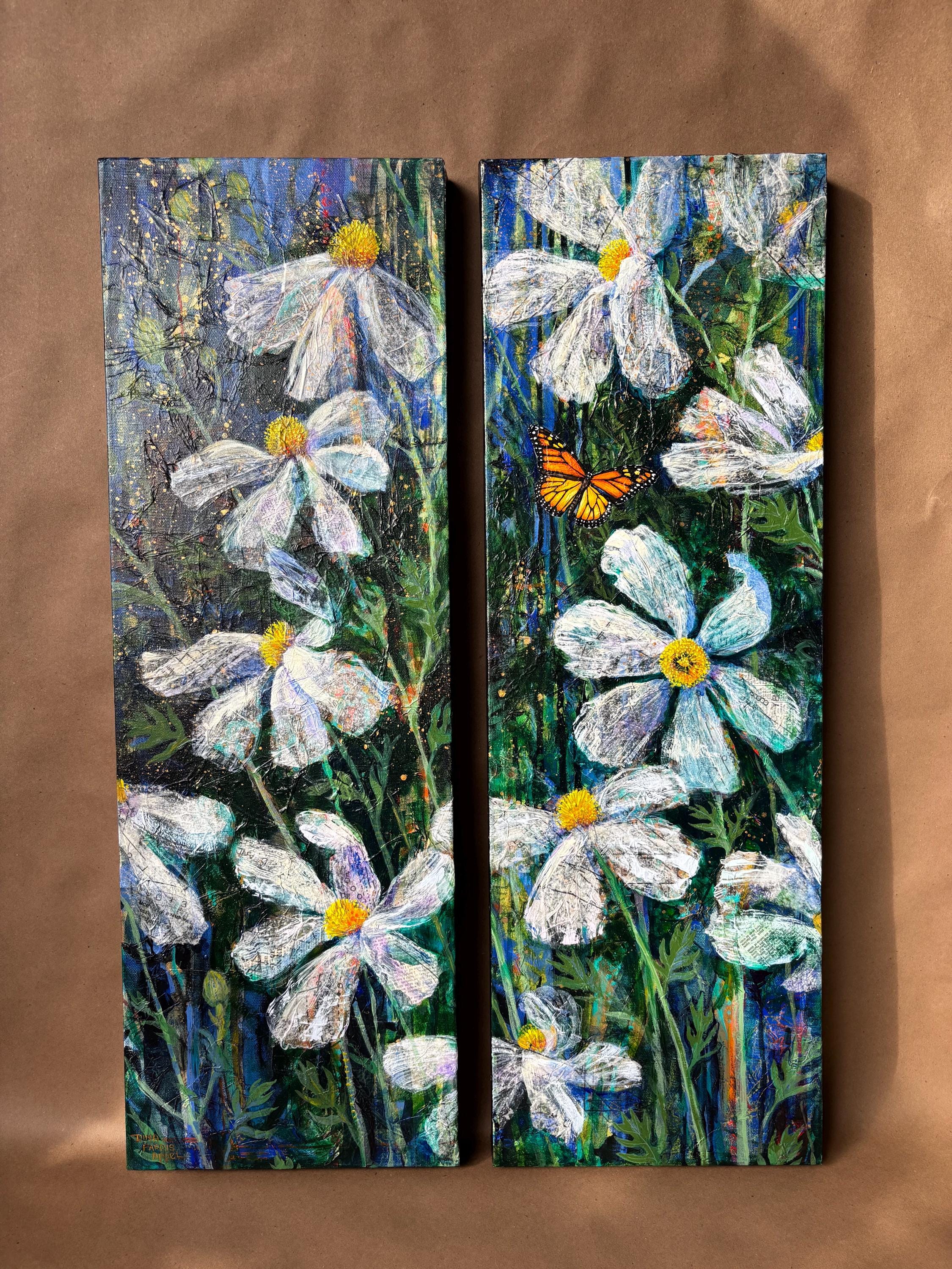 Original Poppy and Monarch Butterfly Painting on Canvas - California ...