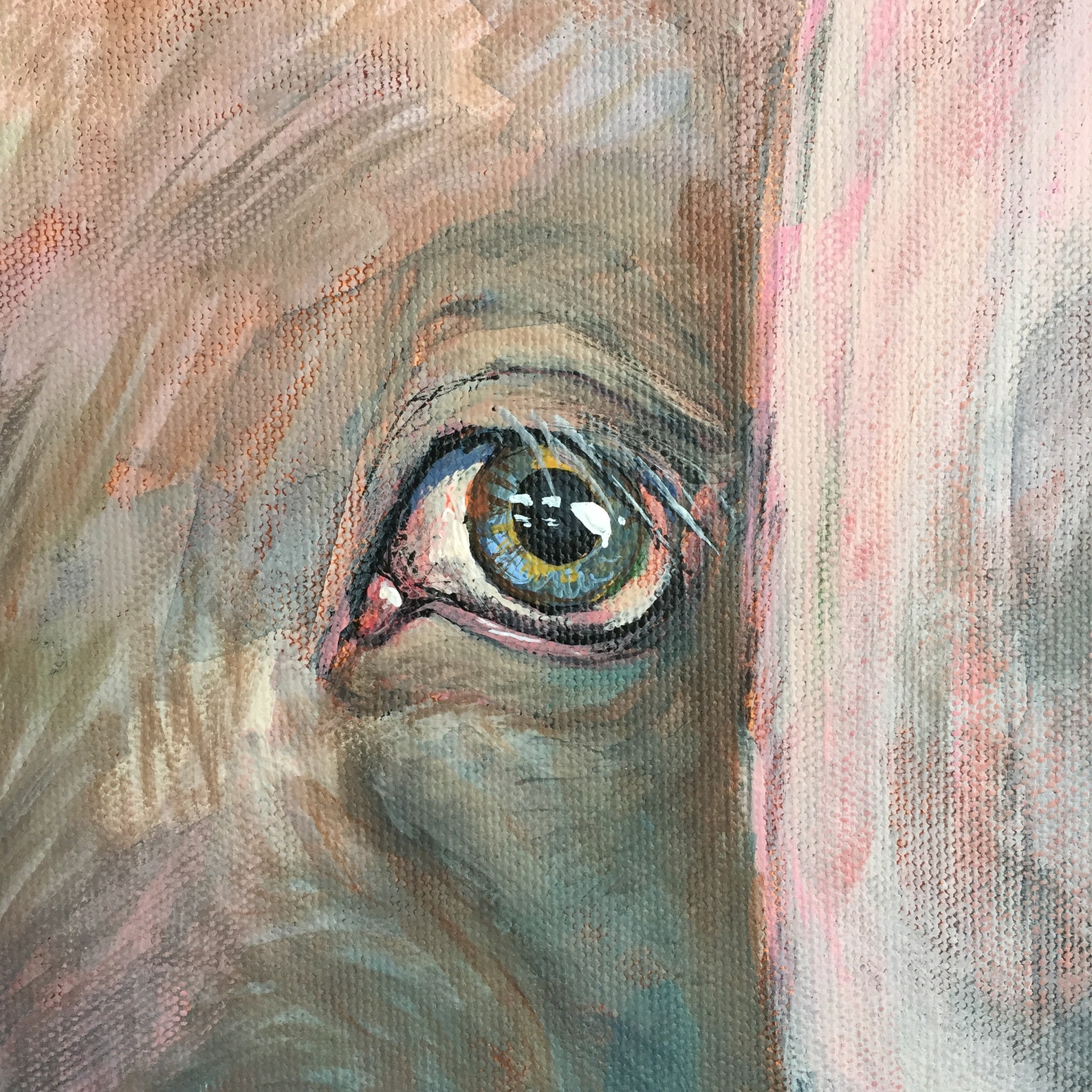 Vegan Art Animal Rights Art Pig Painting Original One of a | Etsy