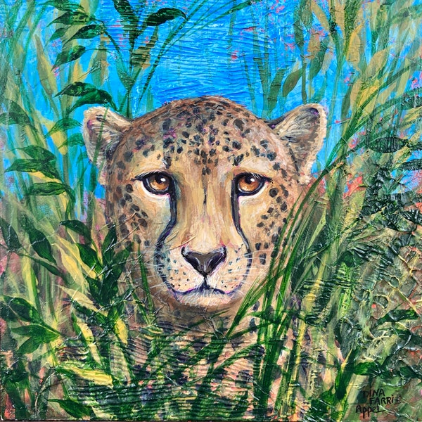 Cheetah Painting - Etsy