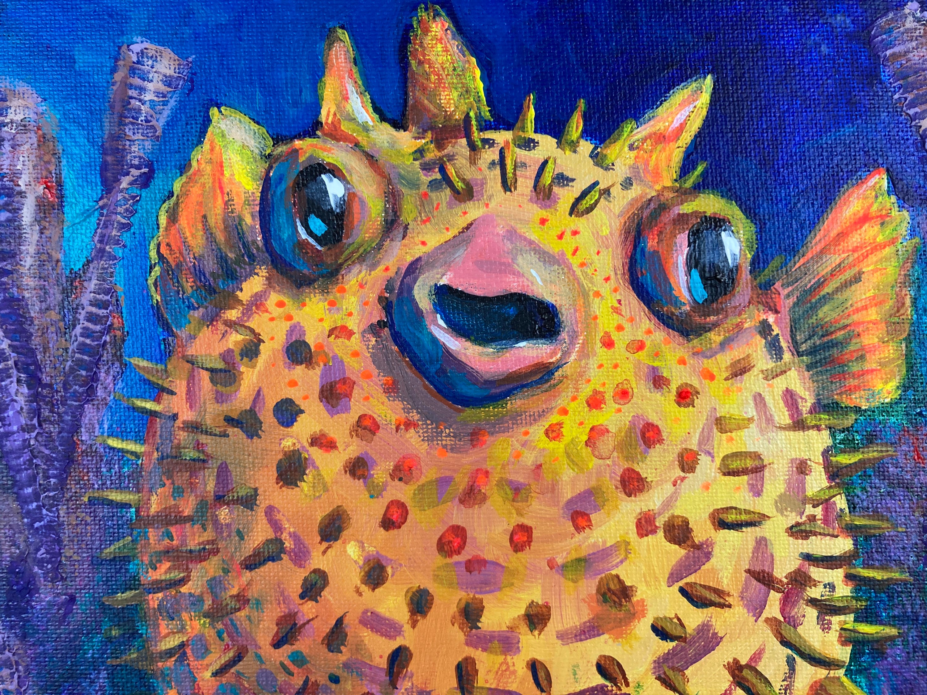 Puffer Fish Painting