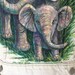 Elephant Denim Jacket, Custom Hand Painted Denim Jacket, Hand Painted ...
