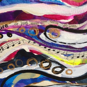 Music Theme Abstract Painting, Music Art, Musical Art, Colorful ...