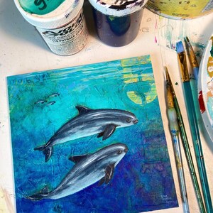 Vaquita Painting, Vaquita Art // One of A Kind Painting on Wood Panel ...