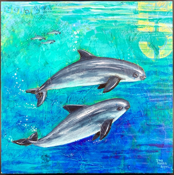 Vaquita Painting Vaquita Art // One of A Kind Painting on | Etsy