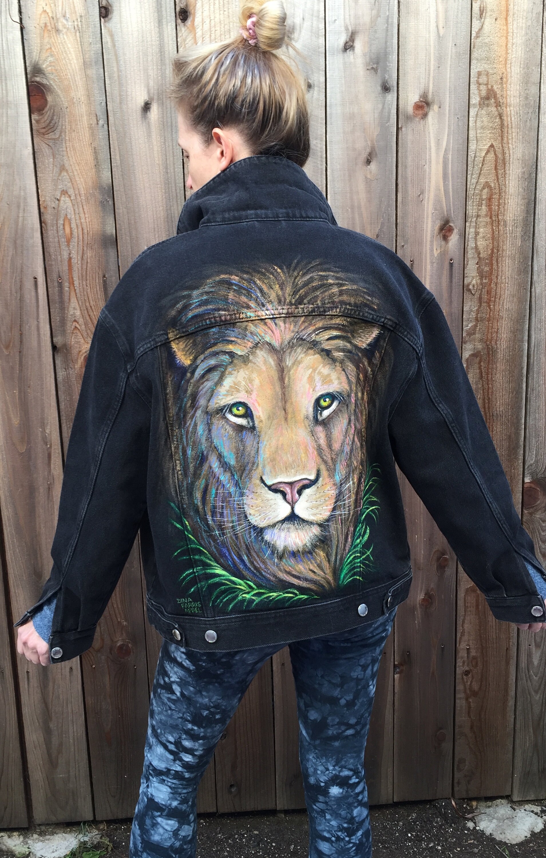 Custom Hand Painted Denim Jacket Hand Painted Jeans Jacket | Etsy