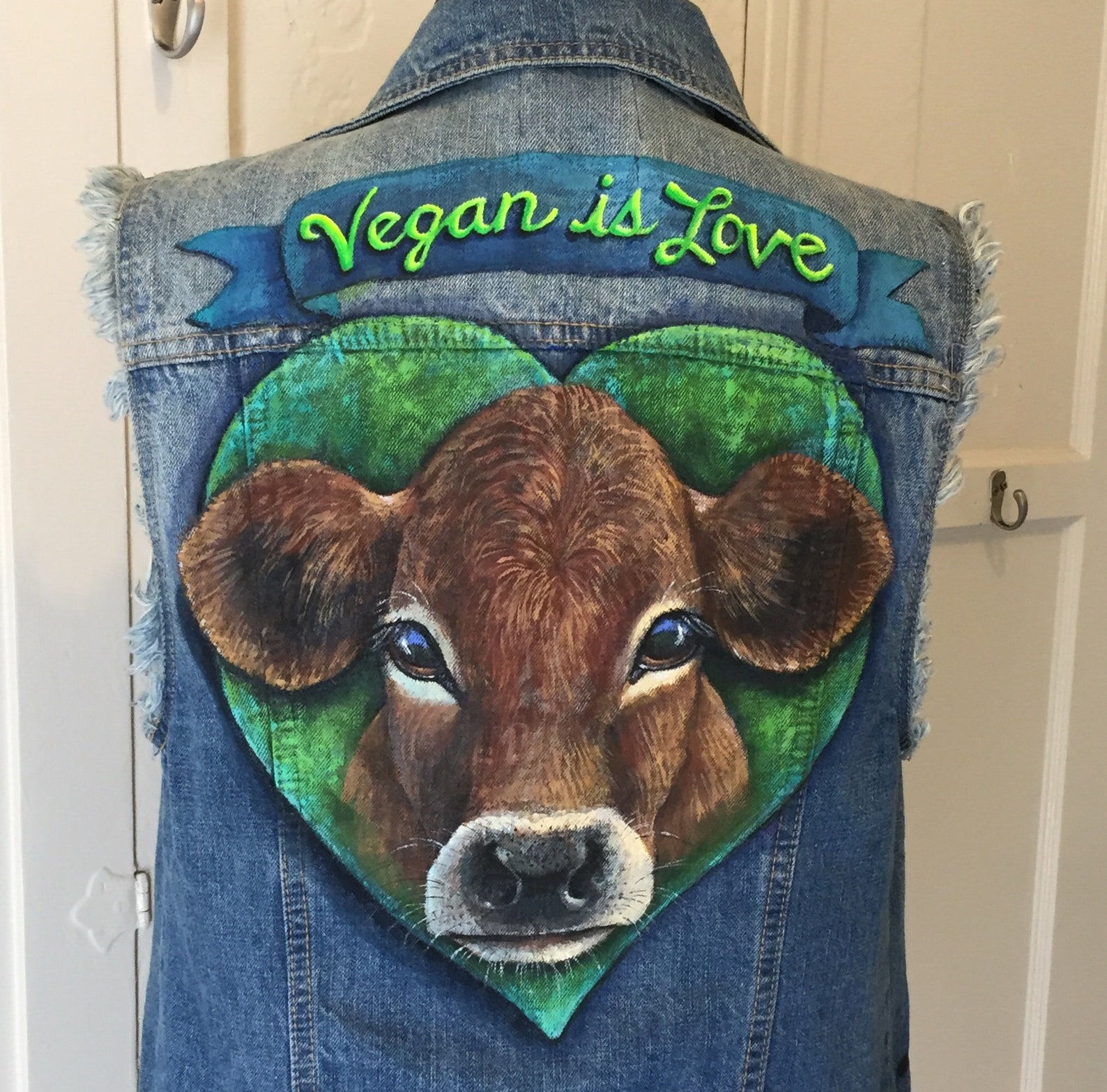 Elephant Denim Jacket Custom Hand Painted Denim Jacket Hand | Etsy