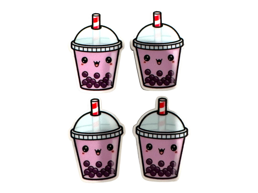 4 Quantity Glossy Flat Back Bubble or Bo Boa Tea Drink - Etsy