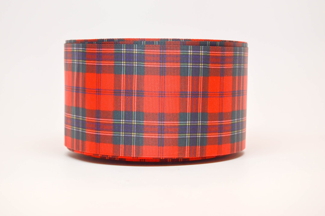 Red Plaid Grosgrain Ribbon, Cheer Bow Craft Ribbon (3 Yard) - Etsy